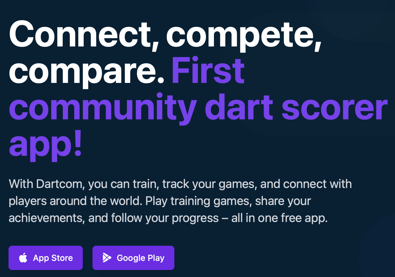 Dartcom - The Ultimate Darts App for Players & Communities